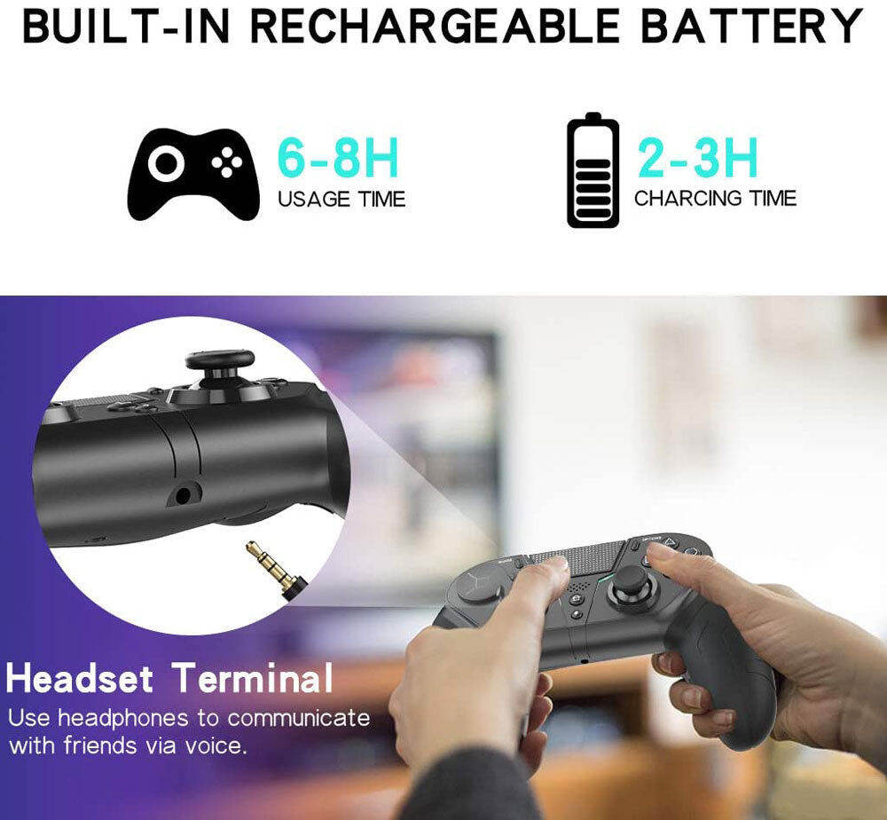 Wireless Game Controller สำหรับ PS4 Elite/slim/pro Dualshock 4พร้อมปุ่ม ...