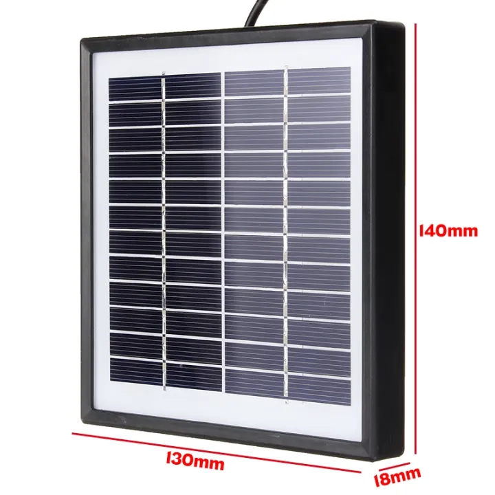 Portable 5W 12V Solar Panel Class A Polysilicon For Car RV Boat + 3m ...