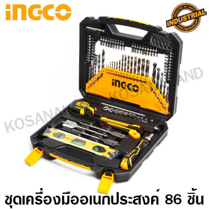 INGCO ชุดเครื่องมือ อเนกประสงค์ 86 ชิ้นชุด รุ่น HKTAC010861 (86 Pcs ...