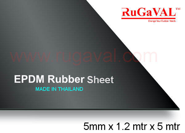 EPDM Sheet, Size: 5mm x 1.2mtrW x 5mtrL, Rubber Sheet Smooth Surface ...