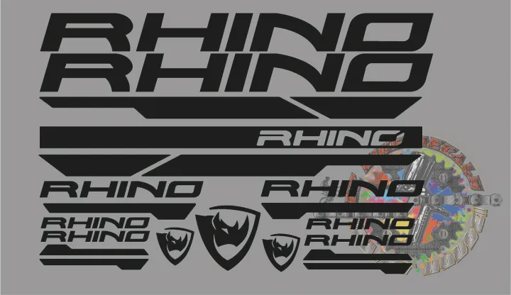 RHINO BIKE FRAME DECALS | Lazada PH
