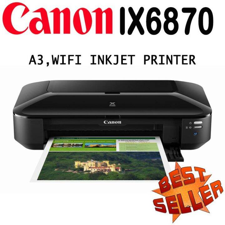 Canon PIXMA iX6870 A3 wireless Inkjet Printer ix-6870 - A3 Network, Wifi | Lazada
