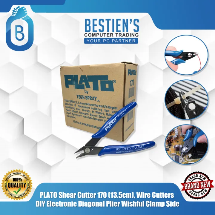 PLATO Shear Cutter 170 (13.5cm), Wire Cutters DIY Electronic Diagonal ...