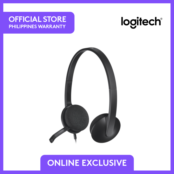 (TOP SELLER) Logitech H340 Wired Headset, Stereo Headphones with Noise ...