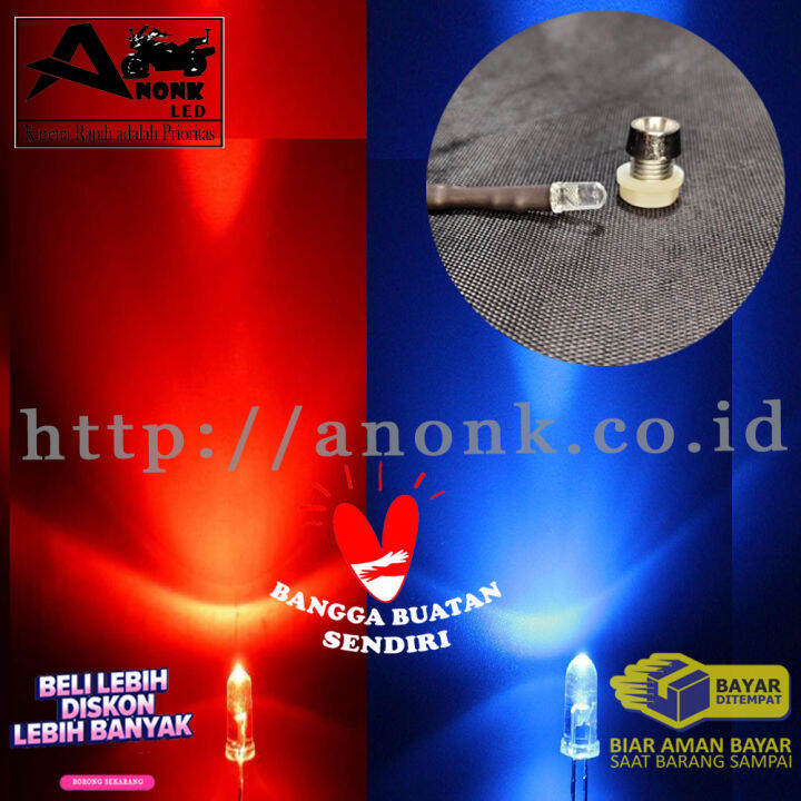 Lampu Led Alarm Merah-Biru / Indikator alam Palsu 2 warna MERAH-BIRU ...