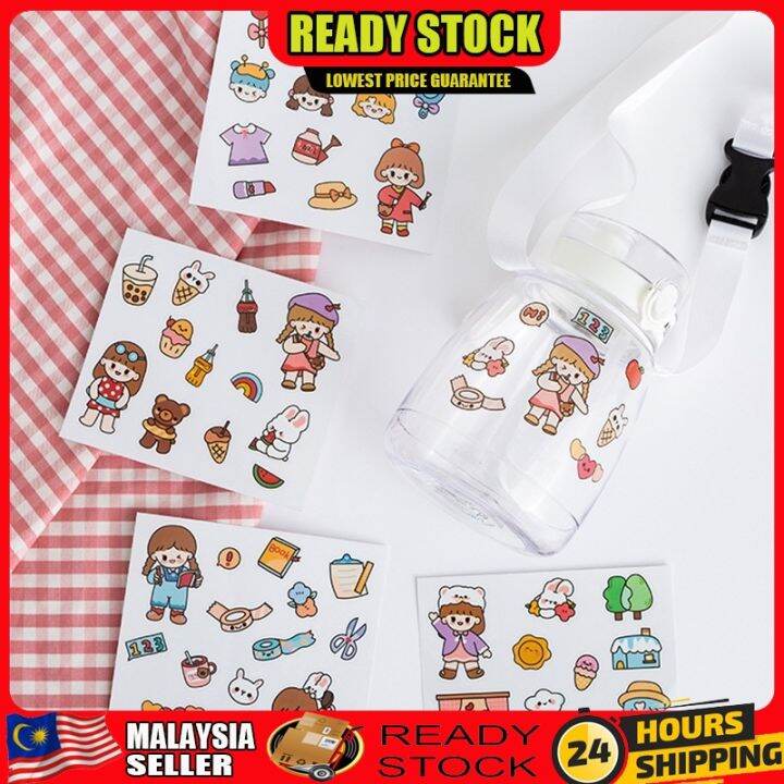 FREE 2D3D Stickers FREE Brush 2L Water Bottle Botol Air High Capacity ...