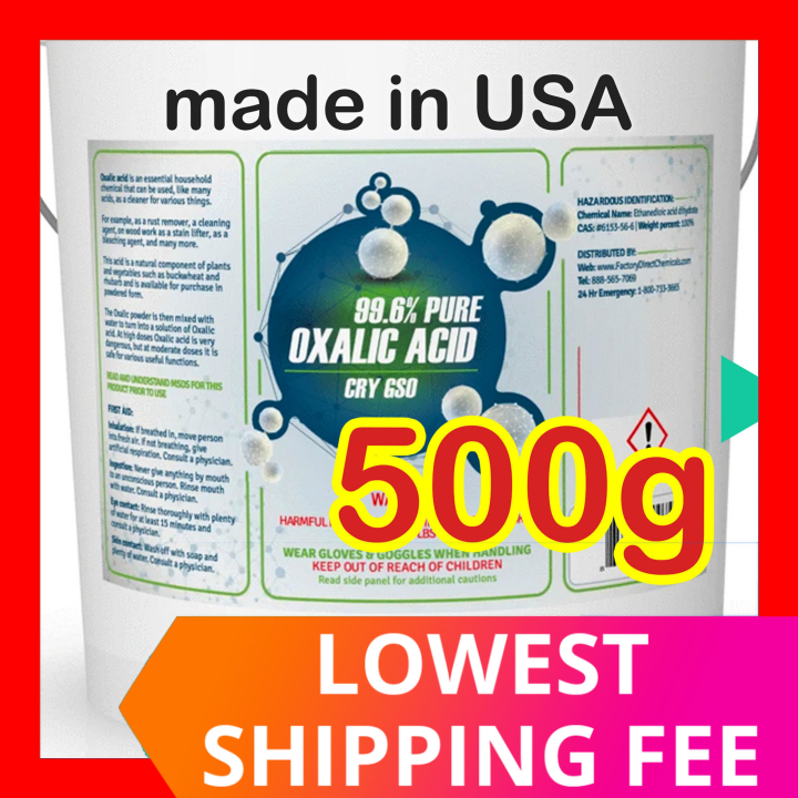 500g OXALIC ACID POWDER 99% Pure Made in USA | Lazada PH