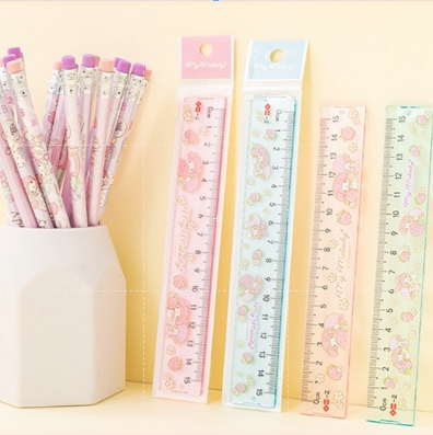 Penggaris Plastik Ruler Penggaris Sekolah Design Sanrio | Lazada Indonesia