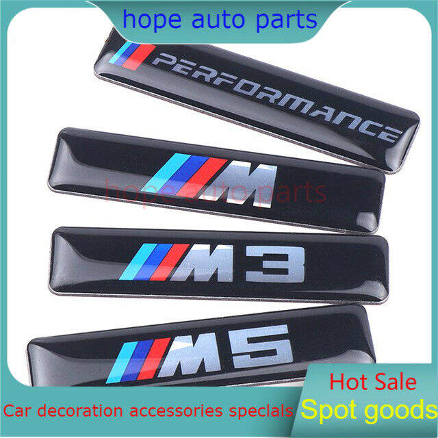 NEW Upgrade 2x Car styling M M3 M5 Logo Car Sticker Aluminum Emblem ...