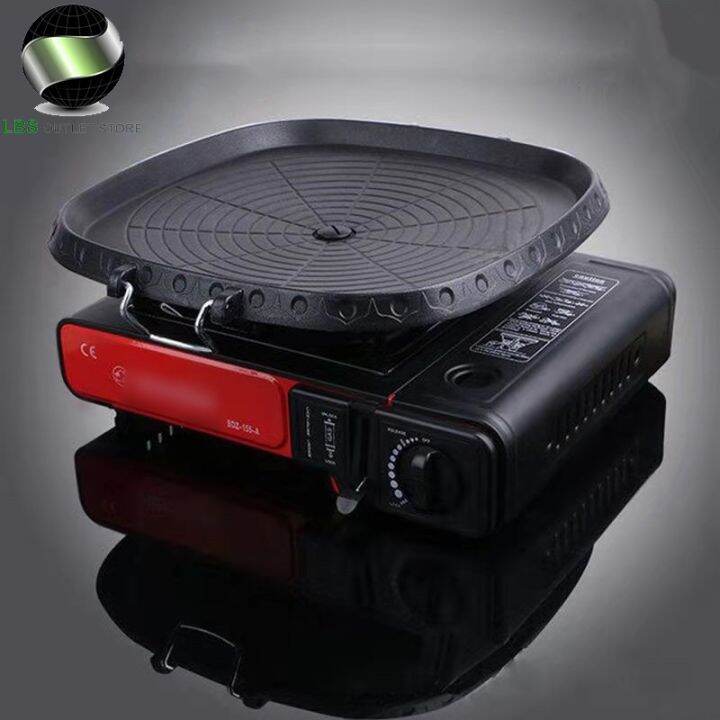 Samgy Set Portable Butane Stove Samgyupsal Grill Pan Set Hanaro Non ...