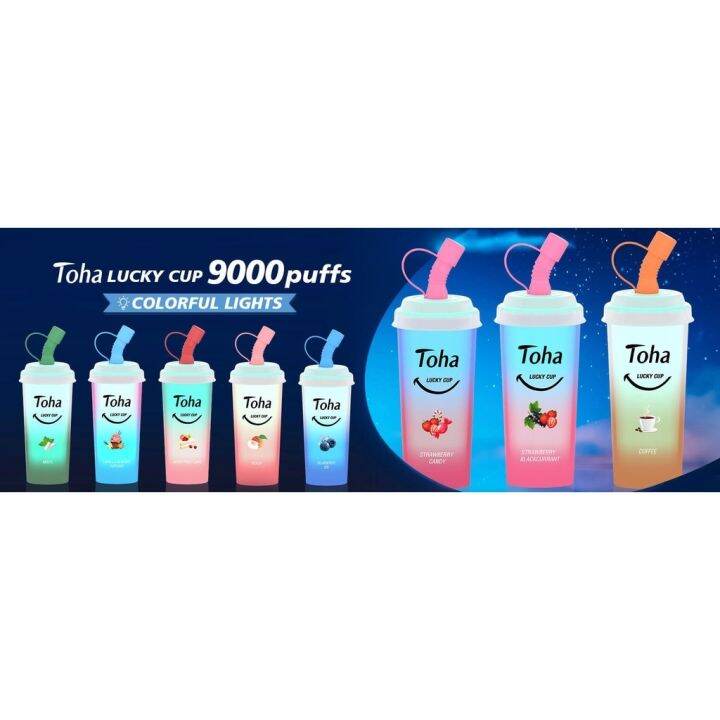 lao836203288722 TOHA Lucky Cup 9000 Puffs Rechargeable Disposable Vape ...
