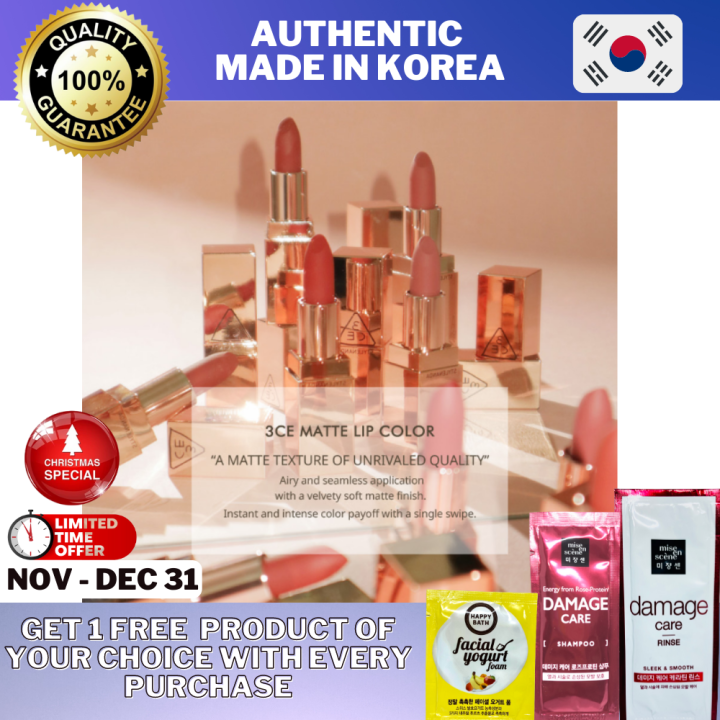 3CE Matte Lip Color | Lazada PH