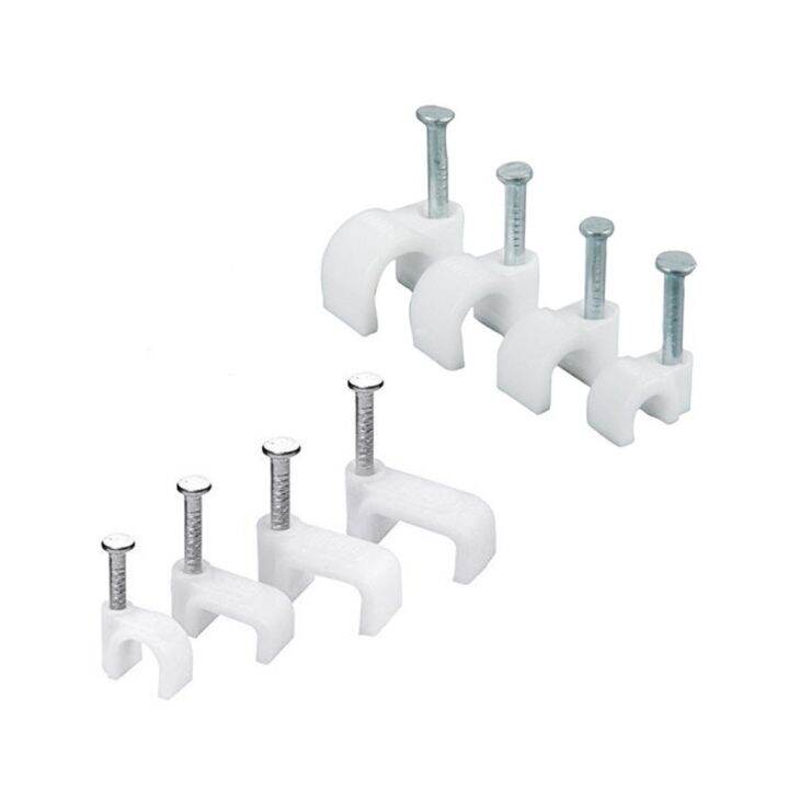PVC CABLE CLIP CABLE CLAMP FLAT/ROUND Cable Clip Voschtech. | Lazada PH