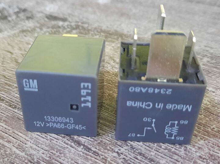 Relay 13306943 รีเลย์ GM 4 pin 80A 12V สามารถแทน HFV7 012-HSTM-R 80A ...