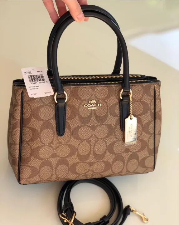 Original Coach F67026 Surrey Carryall Satchel in Signature Canvas ...