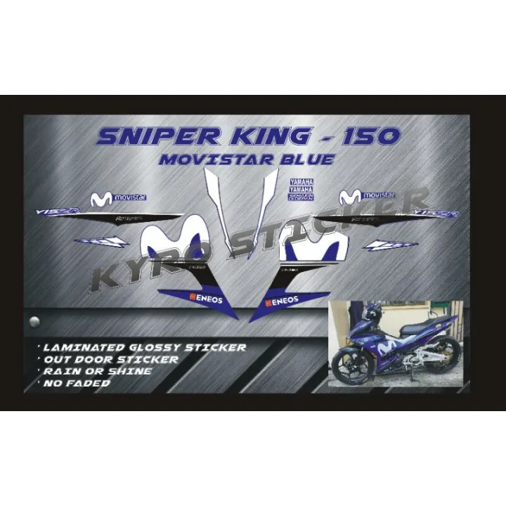 SNIPER KING 150 MOVISTAR DECALS | Lazada PH