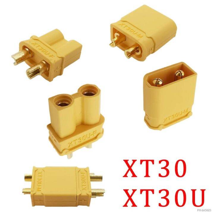 ۞ 5Pair/10Pcs XT30 Connector 2mm Banana Plug XT30 XT30U Male Female Bullet Connector Plug Socket ...
