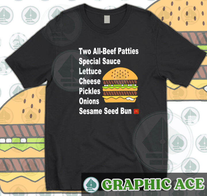 McDonald's Shirt Big Mac Signature A4 Print Design | Lazada PH