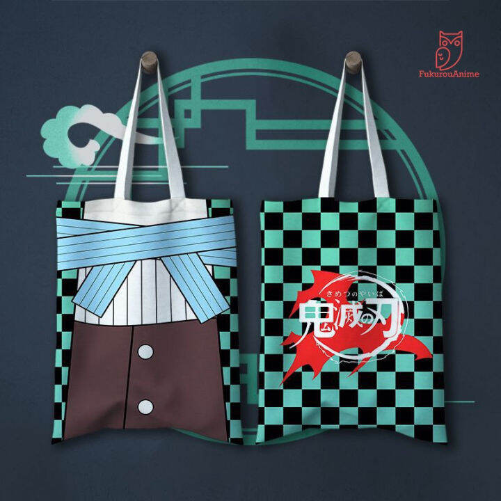 [Malaysia Stock] Demon Slayer Cute Tote Bag(Tanjiro, Nezuko, Zenitsu ...