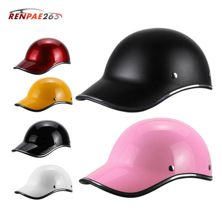 Helm Sepeda Motor Wajah Terbuka Pria Wanita, Topi Bisbol Sepeda Listrik ...