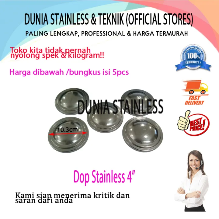 Dop Stainless 4" /5pcs | Lazada Indonesia
