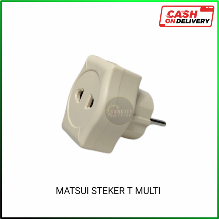 Matsui Steker T Multi 3 Cabang / Colokan T Multi 3 Lubang | Lazada ...