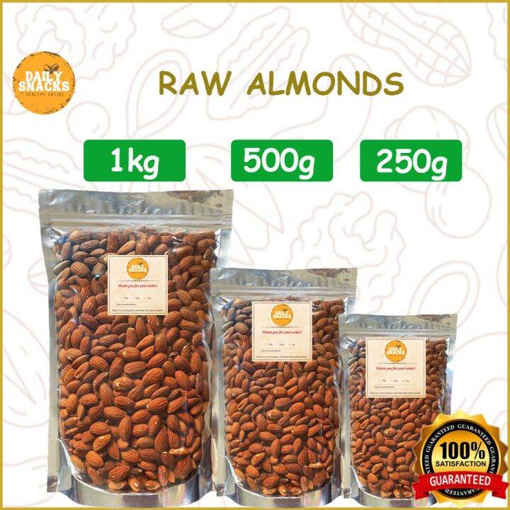 ☉RAW ALMONDS (USA) 250g, 500g, 1kg♬ | Lazada PH