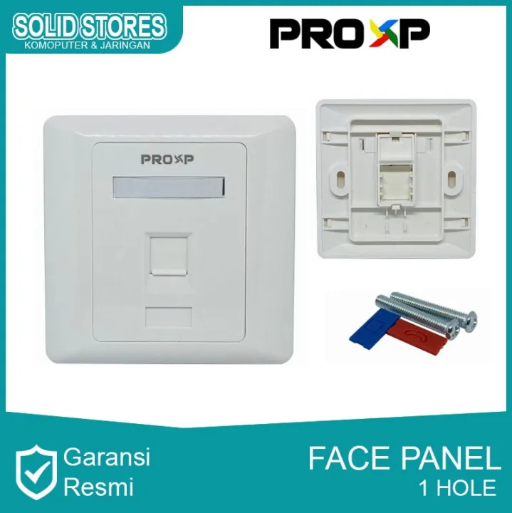 Face Plate Face Panel PROXP Face Panel 1 Hole - Kompatibel Modular jack ...