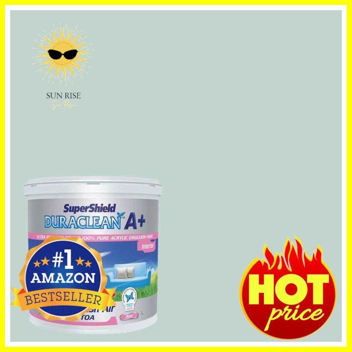 สีน้ำทาภายใน TOA SUPERSHIELD DURACLEAN A PLUS #8346 สี MISTY HARBOR 2.5 ...