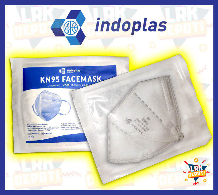 Indoplas KN95 Disposable Protective Face Mask - SOLD by 1s and 10s (FDA ...