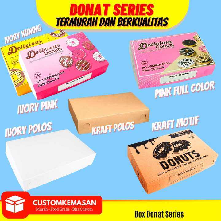Dus Donat isi 25 / Box Donat / Kemasan Donat / Dus Donut / Box Wadah ...