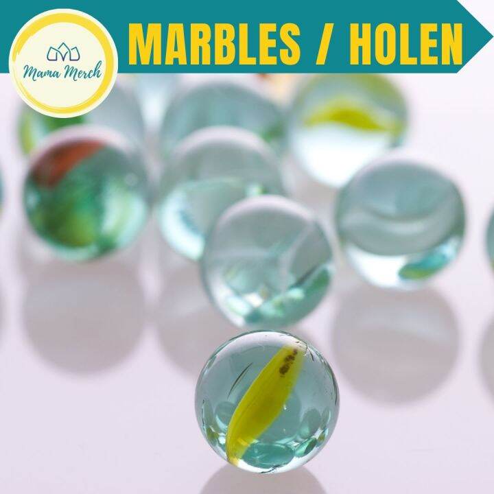 Mama Merch Jolens Toy Marbles Cat's Eye Medium Glass Marbles 20 / 50 ...