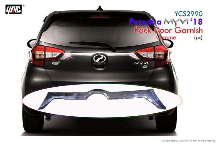 Perodua Myvi 2018 Chrome Rear Door Trunk Boot Tailgate Garnish | Lazada