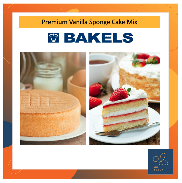 Premium Vanilla Sponge Cake Mix Bakels 500g / Tepung Vanilla Span ...