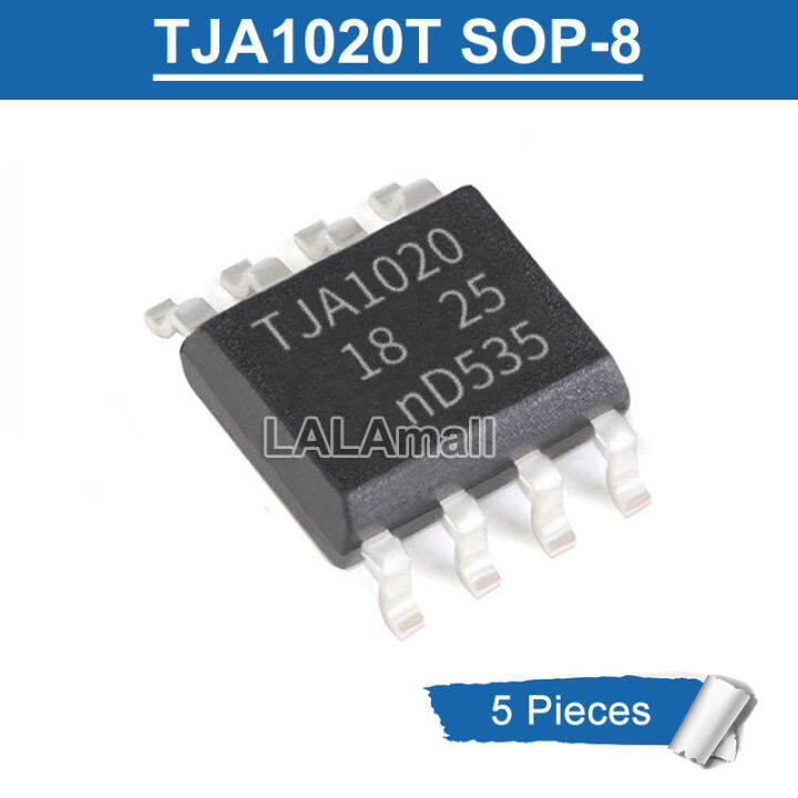 5ชิ้น TJA1020T SOP8 A1020 TJA1020 TJA 1020 SOP-8 SMD ชิปตัวรับสัญญาณ ...