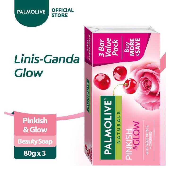 Palmolive Naturals Pinkish Glow Beauty Bar Soap 80g 3-Bar Value Pack | Lazada PH