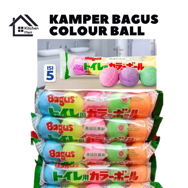 Bagus Kamper Toilet Colour Ball Kamper Pengharum Area Toilet Isi 5Pcs ...