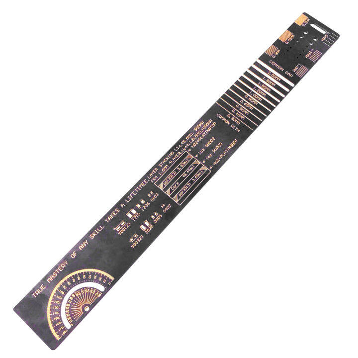 250mm PCB Reference Ruler Chip IC SMD Diode Transistor Measuring Tool ...