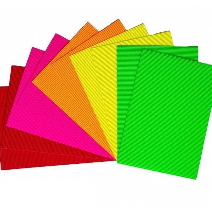 [Golden Dragon] Neon Corrugated Cardboard Paper for Crafts & DIY ...