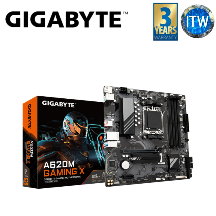 ITW | Gigabyte A620M Gaming X micro-ATX AM5 DDR5 Motherboard | Lazada PH