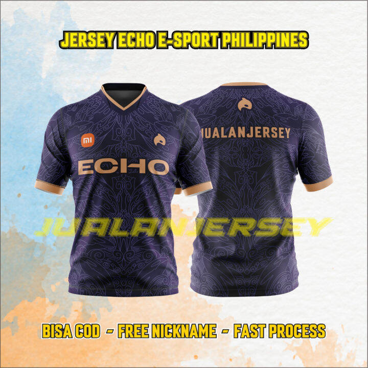 Jersey ECHO PHILIPPINES MPL S11 FREE CUSTOM NICKNAME | Lazada PH