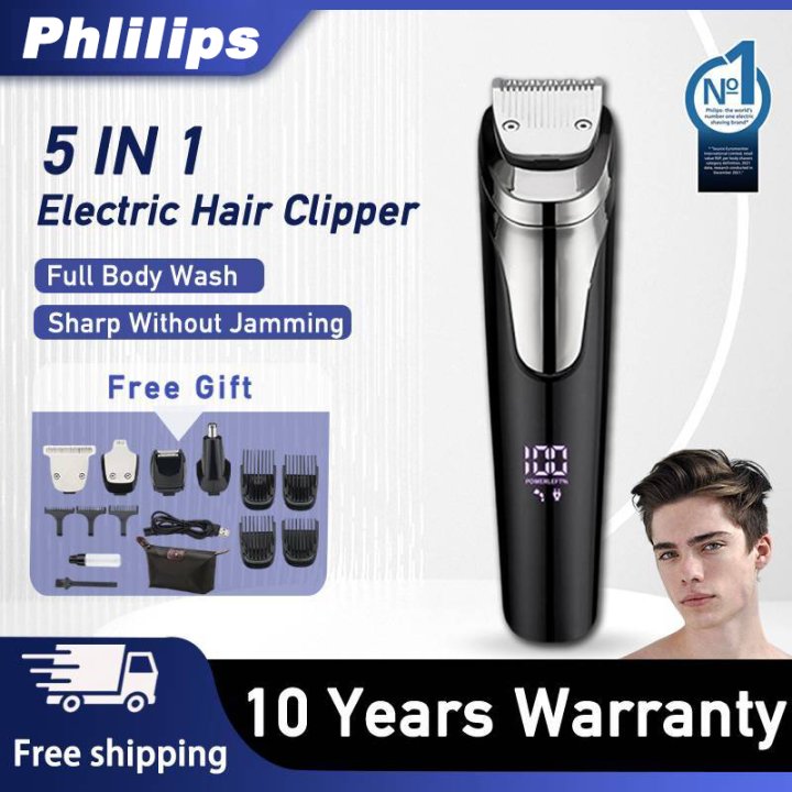 Original Hair Clipper for Men 5 In 1 Set Multi-Function Electric Razor ...