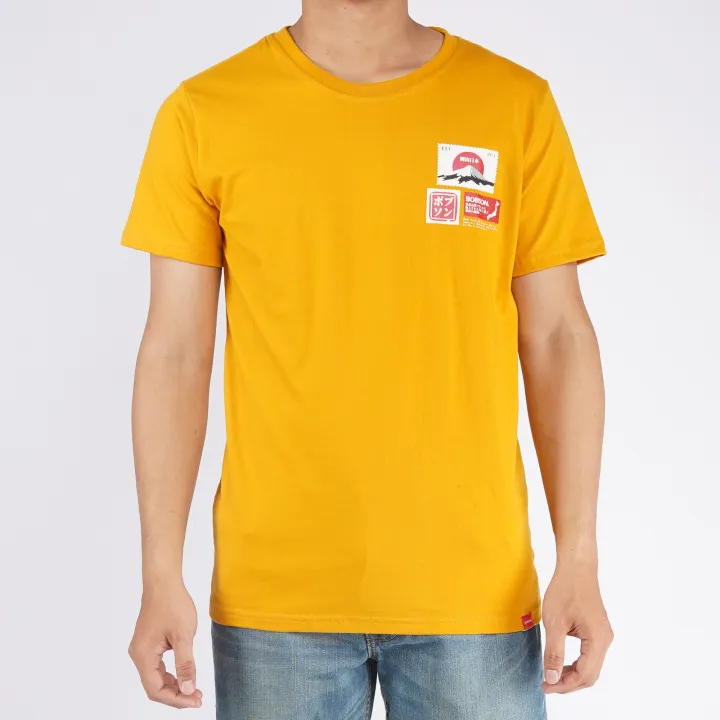 Bobson Mens Basic Tees Slim Fit 100071 (Yellow Gold) | Lazada PH