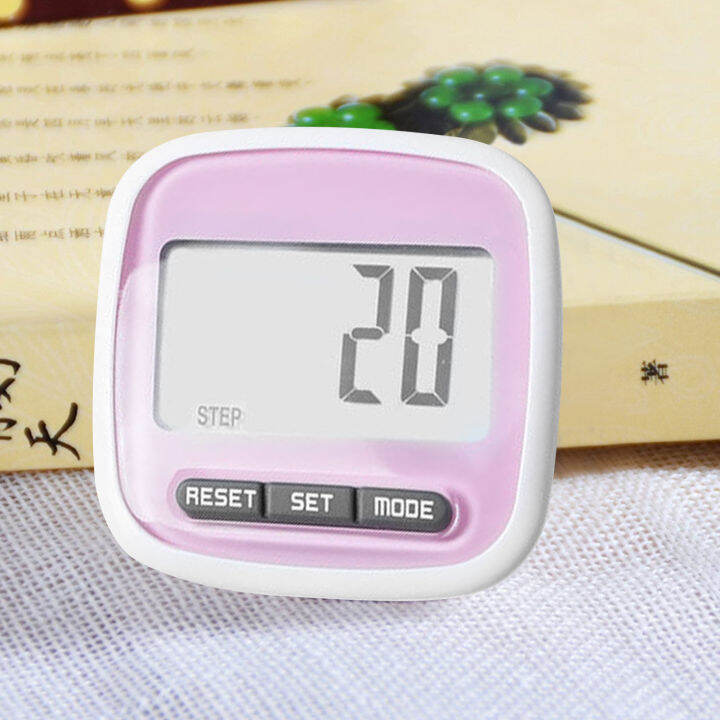 LCD Pedometer For Walking Running Jogging Training Step Counter Double ...