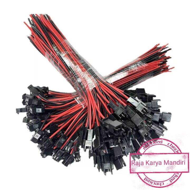 Soket Socket Sambungan 2 PIN Terminal kabel Male Female Konektor ...