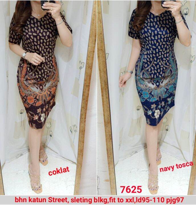 7625 dress batik jumbo | Lazada Indonesia