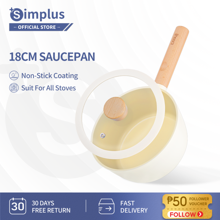 Simplus 18cm Saucepan Soup Pot Pan Non Stick | Lazada PH