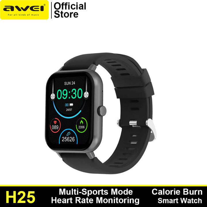 Awei H25 Smartwatch Call Heart Rate Sleep Monitoring Multi-Sports Mode ...