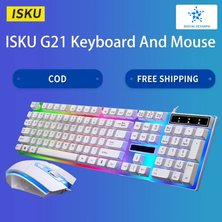 rakk keyboard ISKU G21 RGB Backlight Gaming Keyboards LED Rainbow Color ...