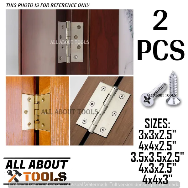 (AAT) 2 PCS Stainless Steel Heavy Duty Ball Bearing Door Hinges For ...